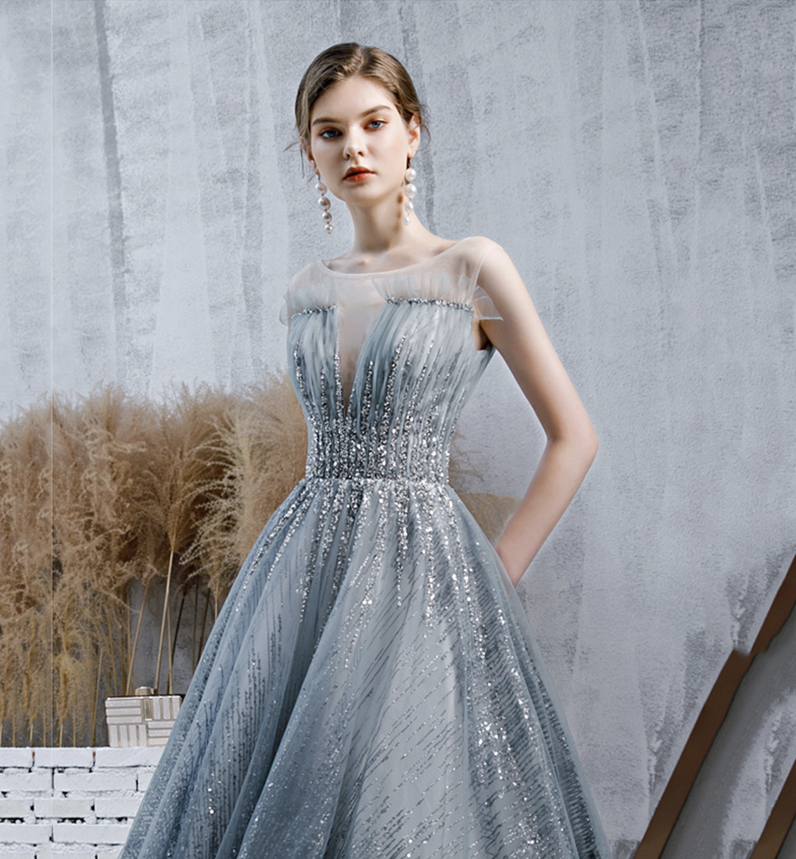 Amazing Tulle Sequins Long Ball Gown Dress Formal Dress on Luulla
