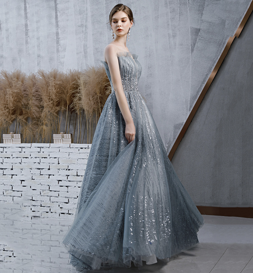 Amazing Tulle Sequins Long Ball Gown Dress Formal Dress on Luulla