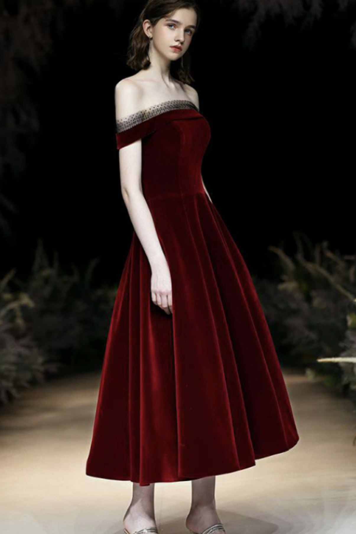 Cute Velvet Short Prom Dress A Line Homecoming Dress on Luulla