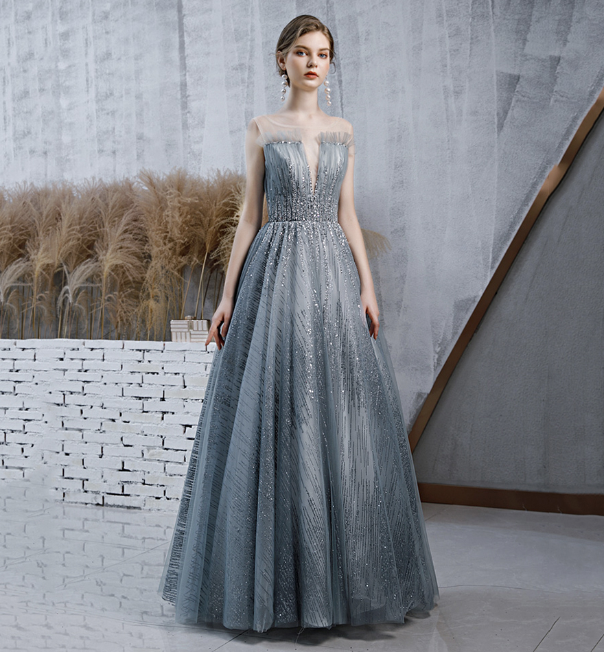 Amazing Tulle Sequins Long Ball Gown Dress Formal Dress on Luulla
