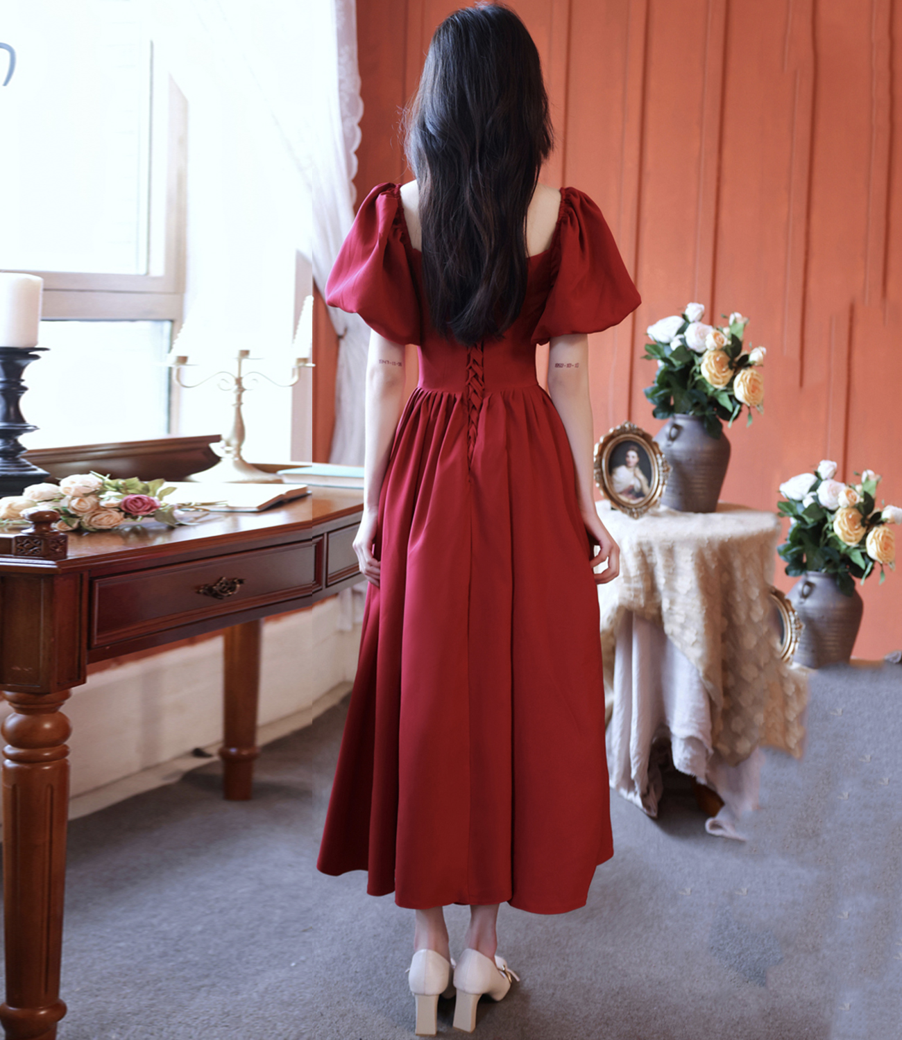 Red A Line Short Prom Dress Red Evening Dress on Luulla