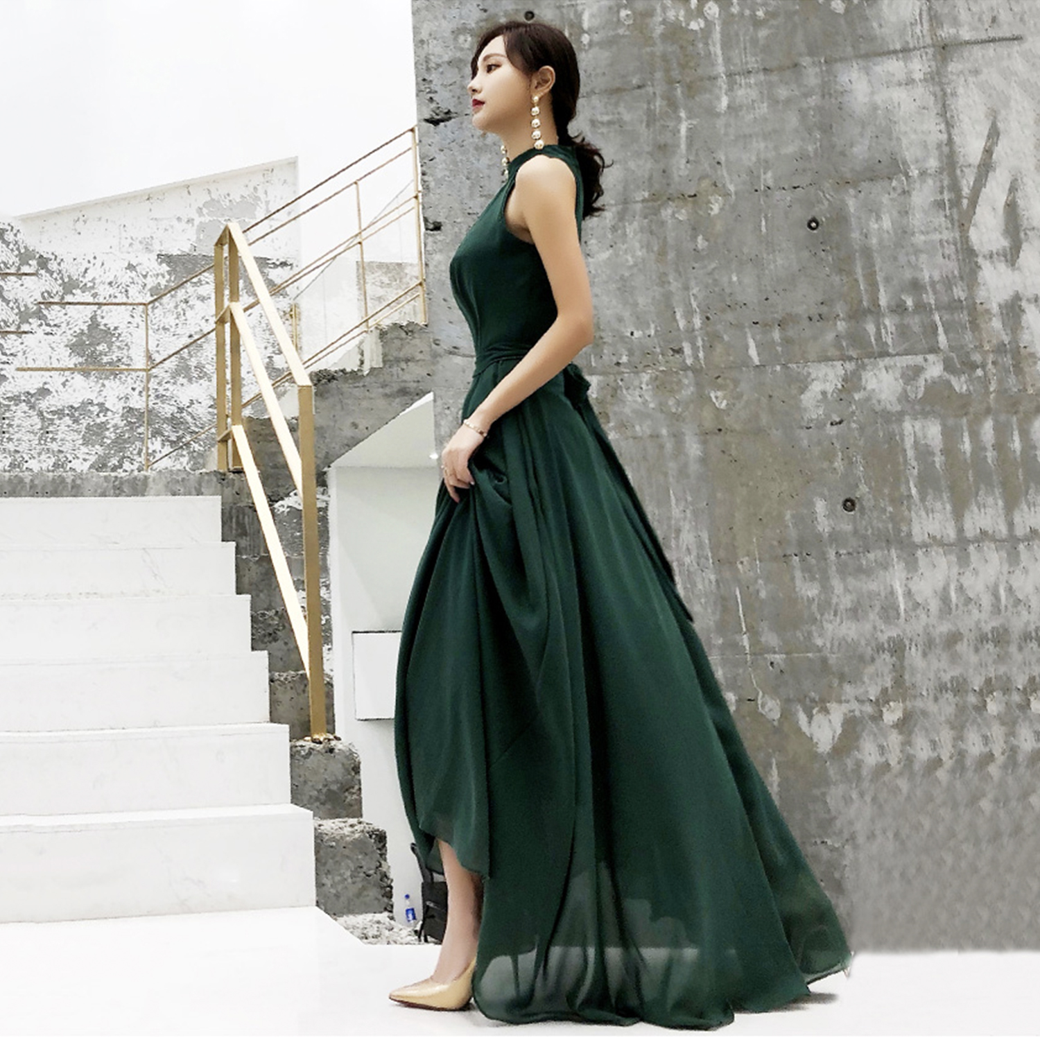 Simple A Line Chiffon Long Prom Dress Fashion Dress on Luulla